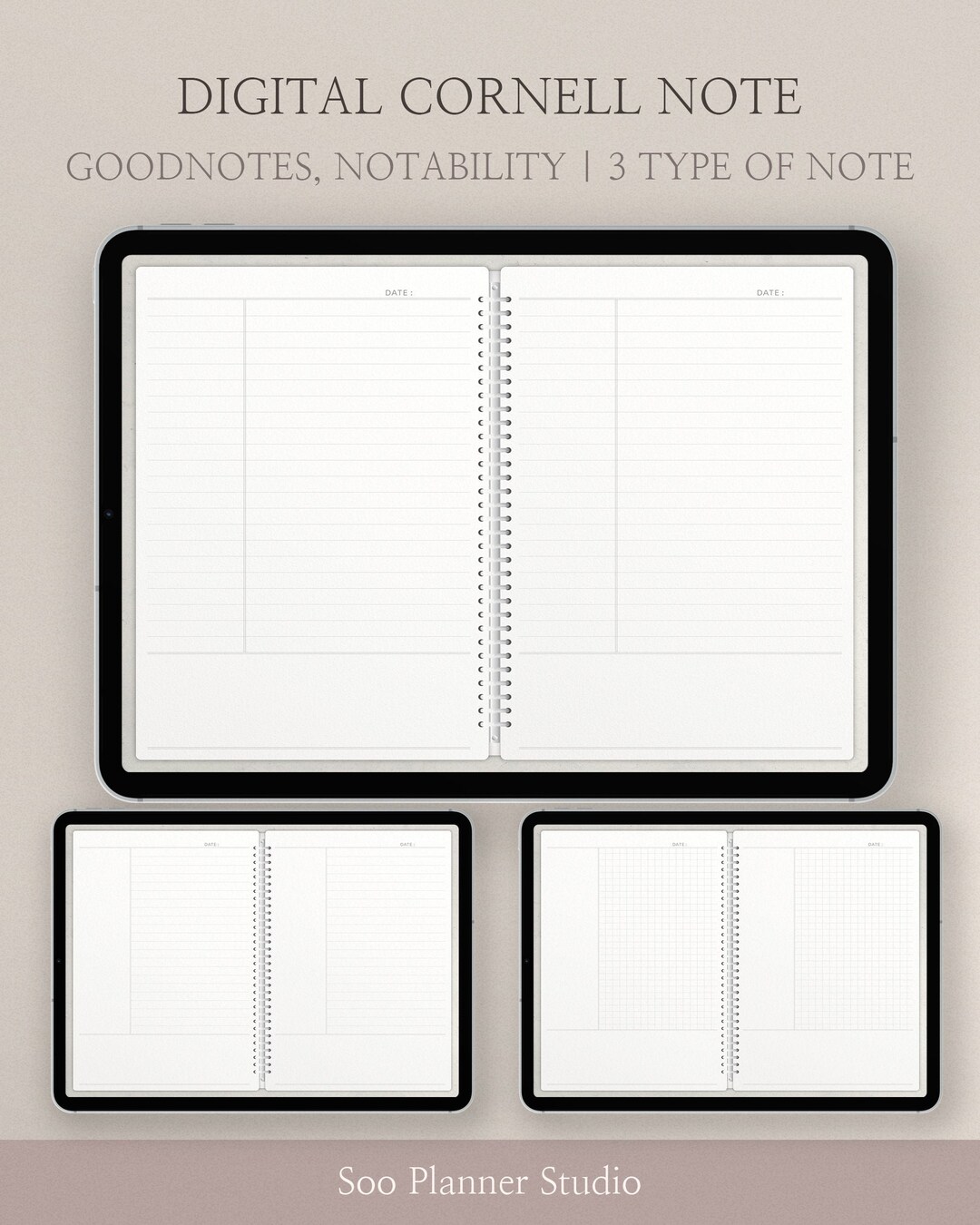 Digital Cornell Note for iPad | Goodnotes Cornell Note Taking | Instant ...