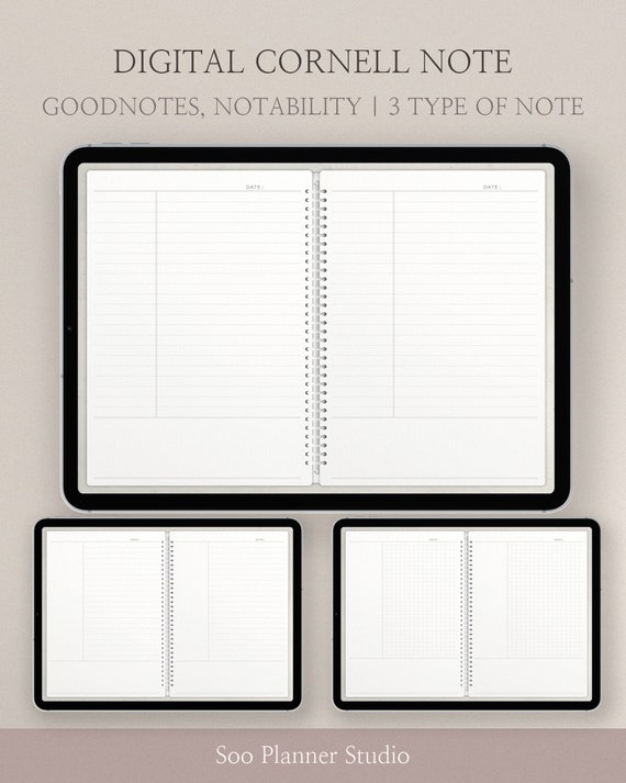 Digital Cornell Note for Ipad Goodnotes Cornell Note Taking | Etsy