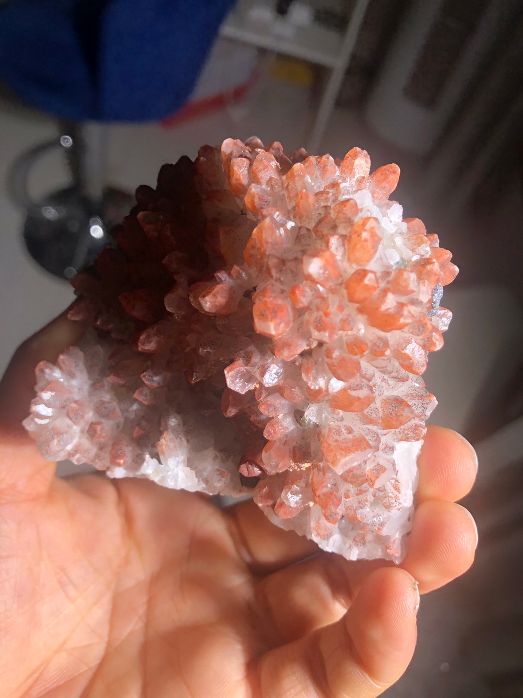 265g Red Quartz Pyrite Chalcopyrite Crystal Minerals Specimens - Etsy