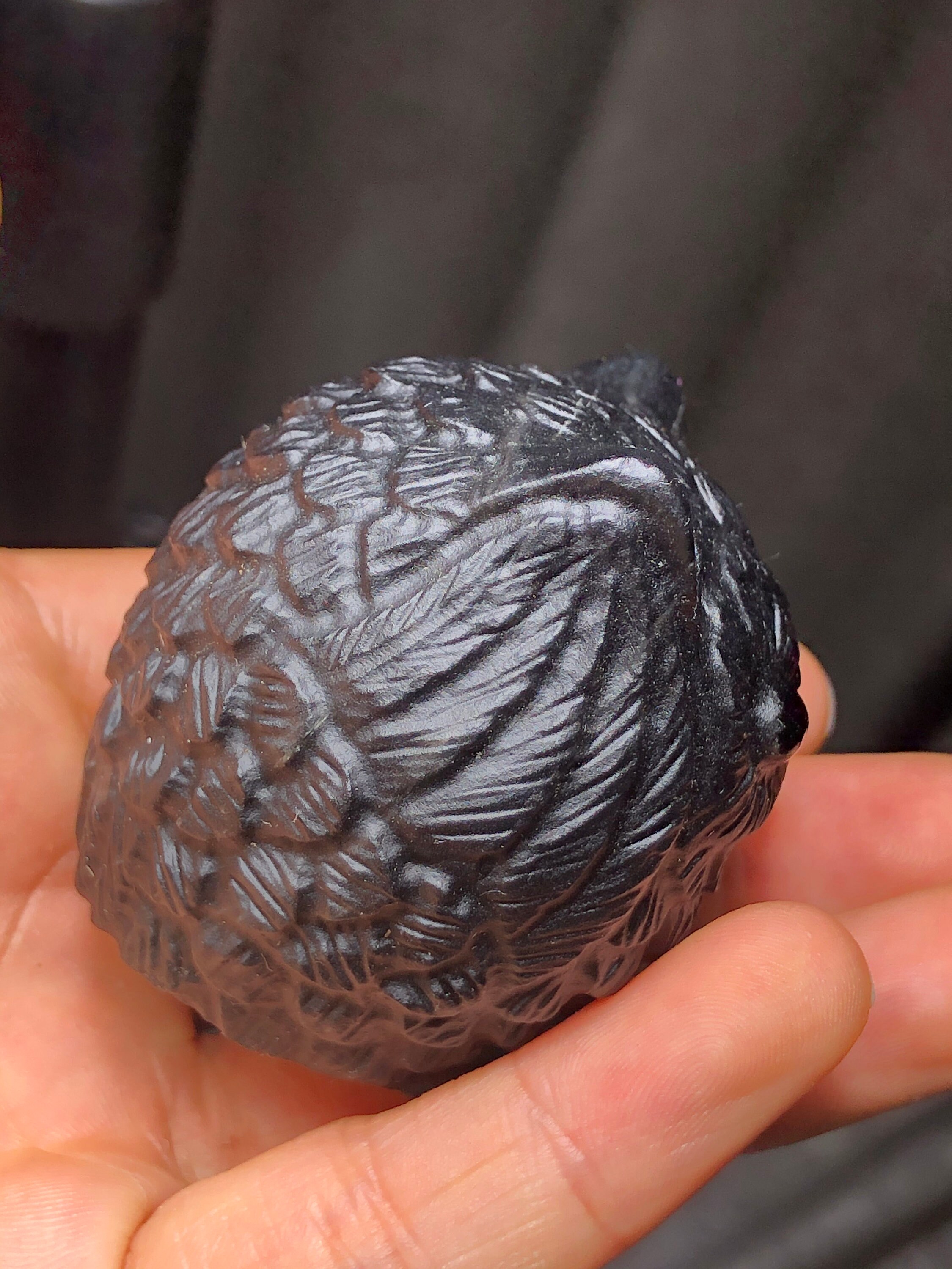 134g Natural Obsidian Owl Crystal Ornaments - Etsy