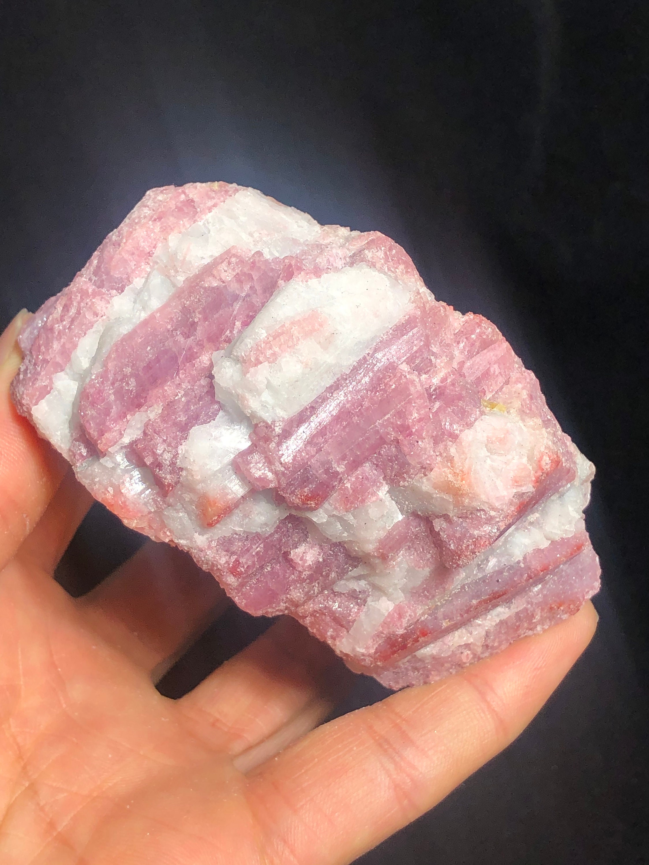329g Natural Pink Tourmaline Crystal Rough Rare Mineral | Etsy 329g Natural Pink Tourmaline Crystal Rough Rare Mineral | Etsy