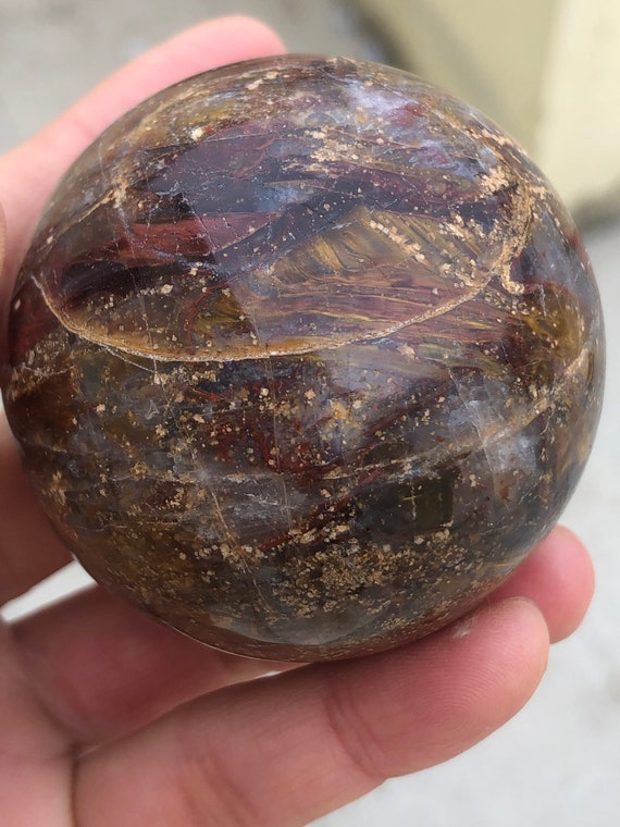 247g RARE PIETERSITE Polishing Stone CRYSTAL Ball G460 - Etsy