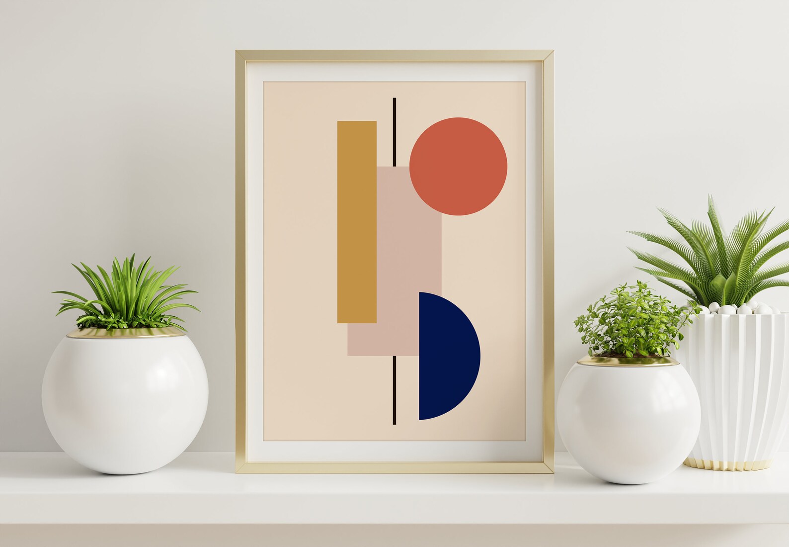 Poster illustration beige home decoration graphic poster | Etsy