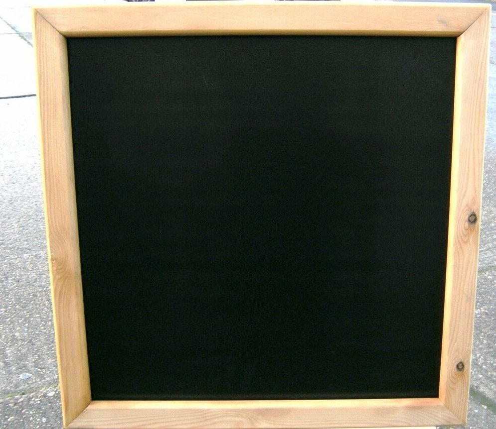 Chalkboard Blackboard Menu Specials Board SOLID WOOD FRAME 24 x 24 Golden Oak