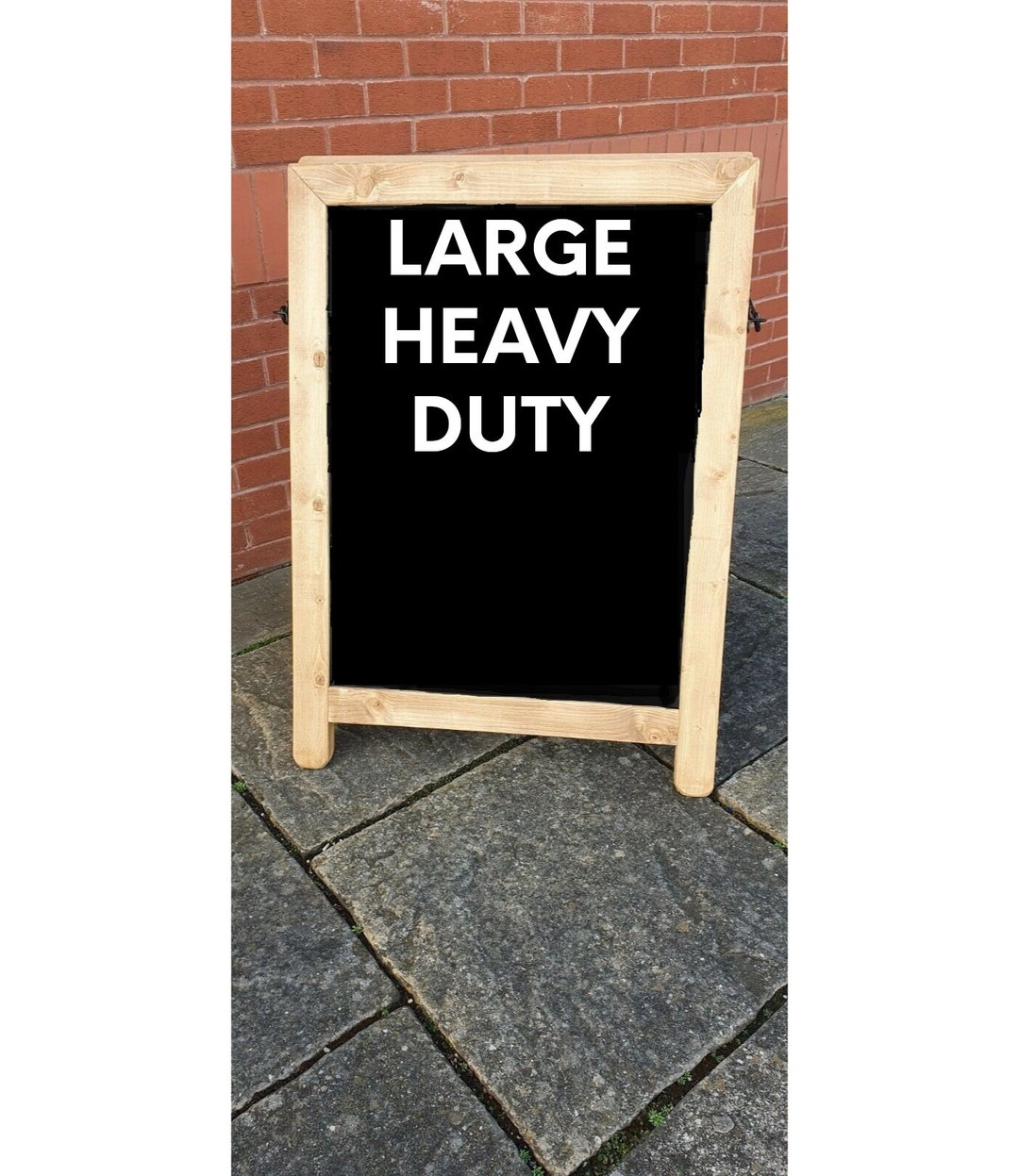 Heavy Duty Pavement Board Chalkboard Blackboard 100cm X 72cm 14kgs ...