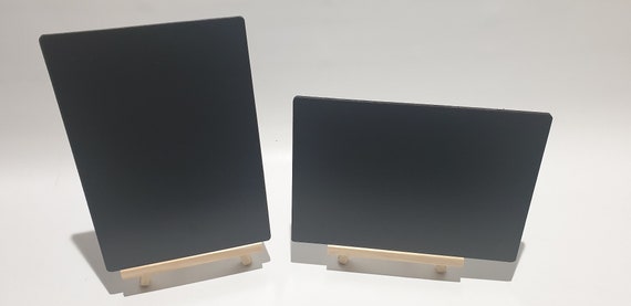 Two X A4 Size Table Top Blackboard Chalkboard on Wooden | Etsy UK