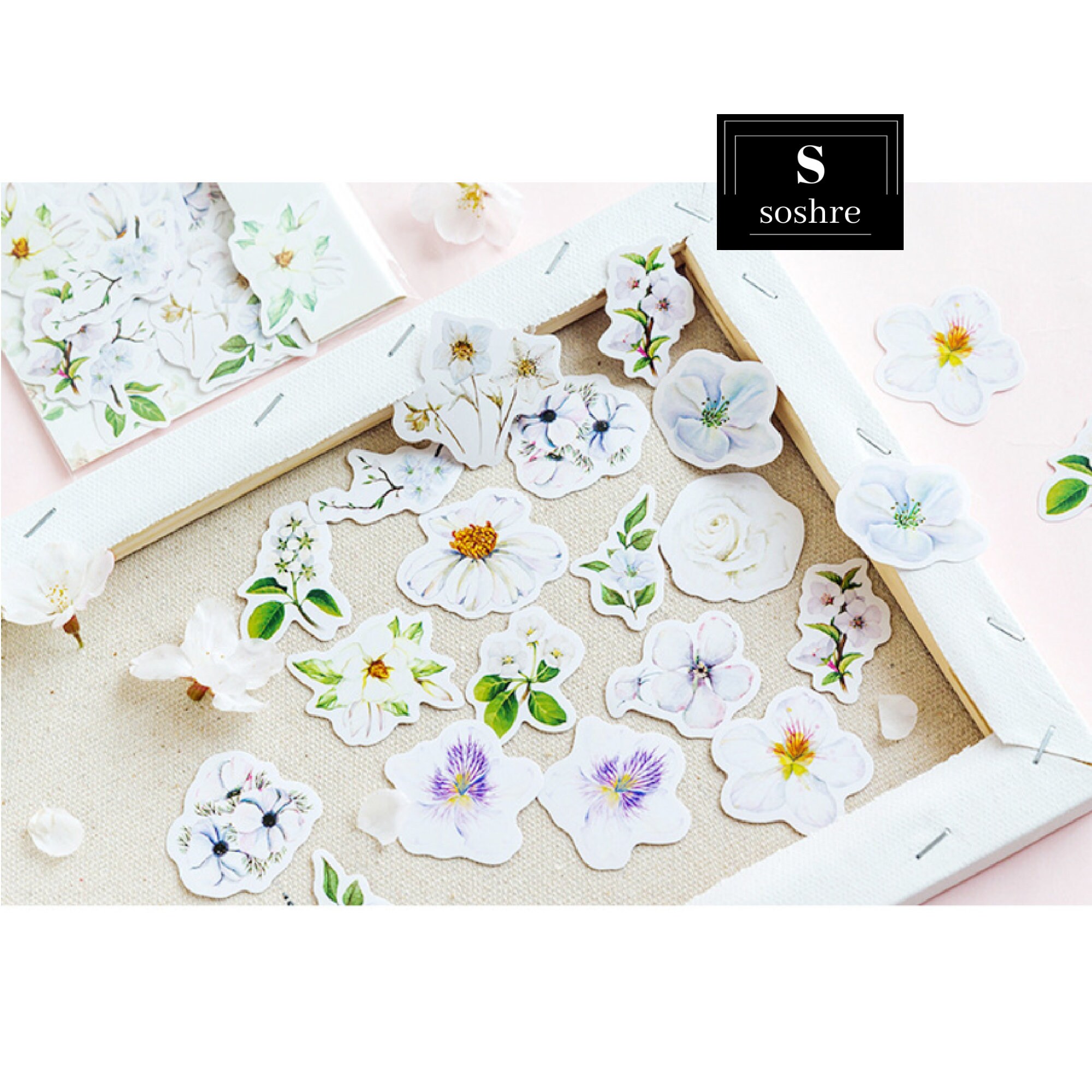 Floral Sticker Set Journal Stickers Flower Stickers | Etsy