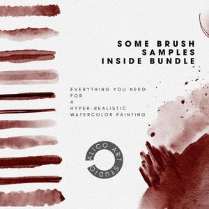 Realistic Procreate Watercolor Brush Pack, Wet Painting Brush Bundle, Procreate Brushes ...