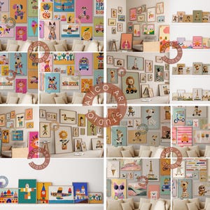 1500+ Nursery Poster Bundle, Kids Gallery Wall Art Set, Playroom Decor ...