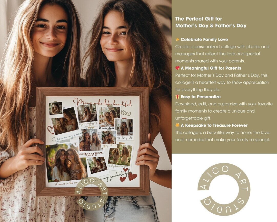 Custom Photo Album, Birthday Gift for Mother, Mothers Day Photo Gift ...