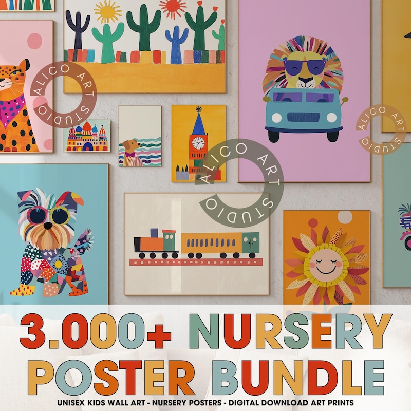 Yellow Animals Wall Art - Etsy