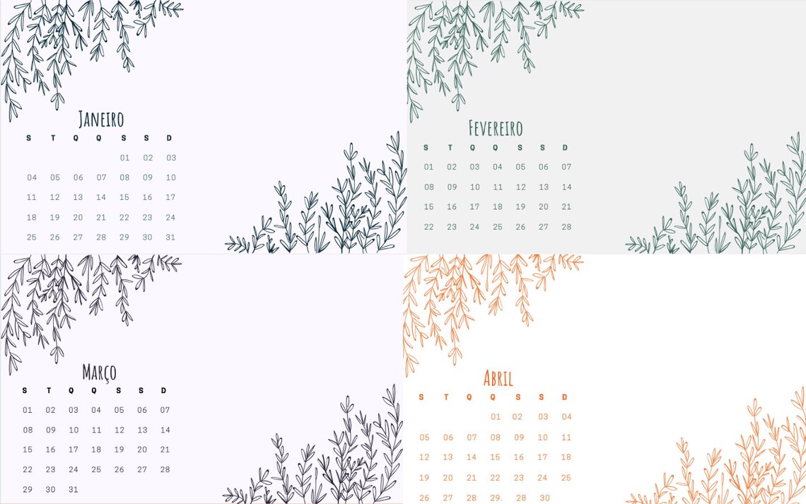 2021 Desktop Calendar Wallpapers, Monthly Calendar, Laptop Wallpapers ...