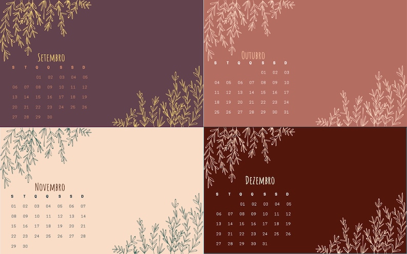 2021 Desktop Calendar Wallpapers, Monthly Calendar, Laptop Wallpapers ...