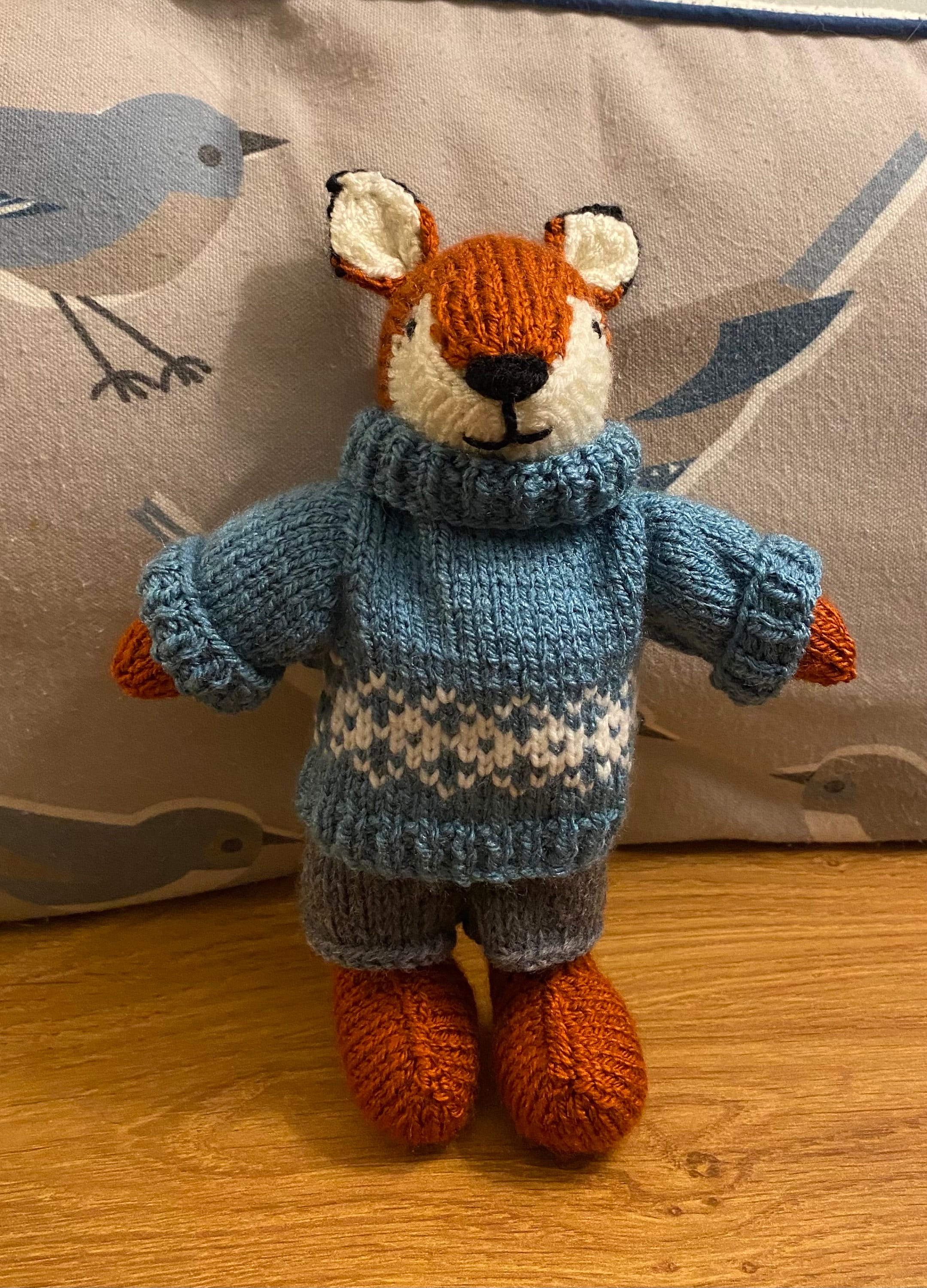 Hand Knitted Fox - Etsy UK