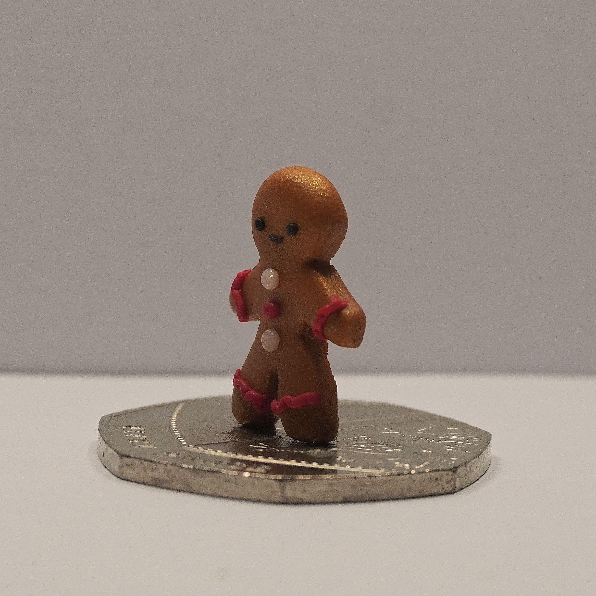 Miniature Christmas Gingerbread Man / Hanging Bauble Ornament / Mini ...