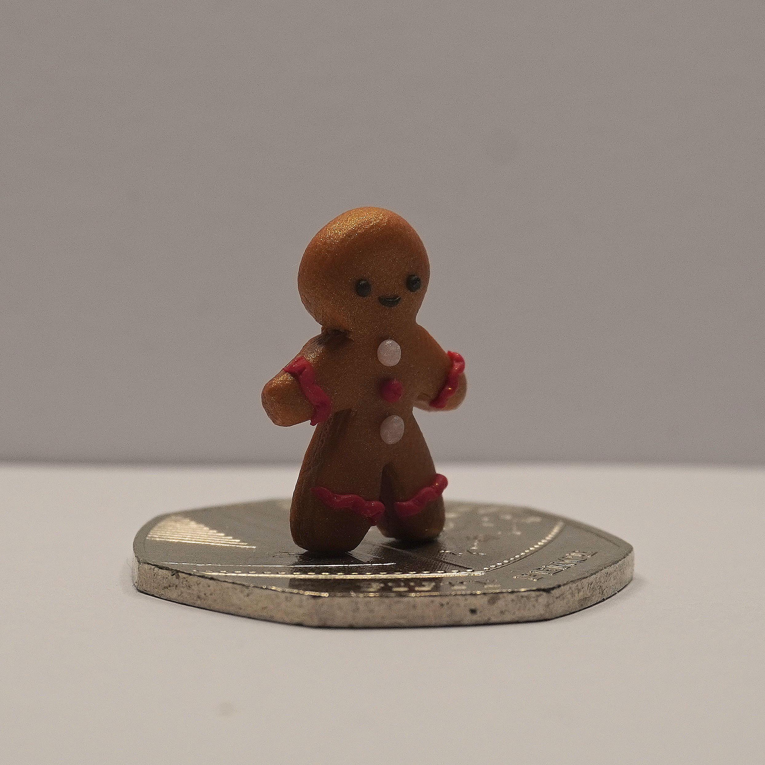 Miniature Christmas Gingerbread Man / Hanging Bauble Ornament / Mini ...