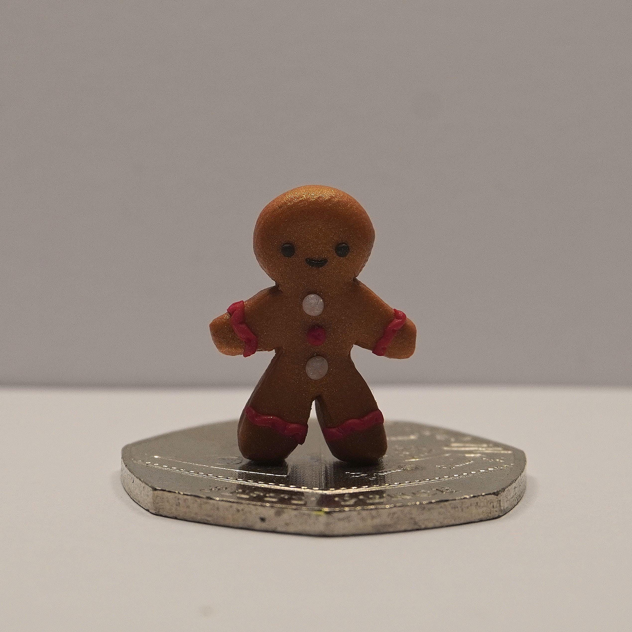 Miniature Christmas Gingerbread Man / Hanging Bauble Ornament / Mini ...