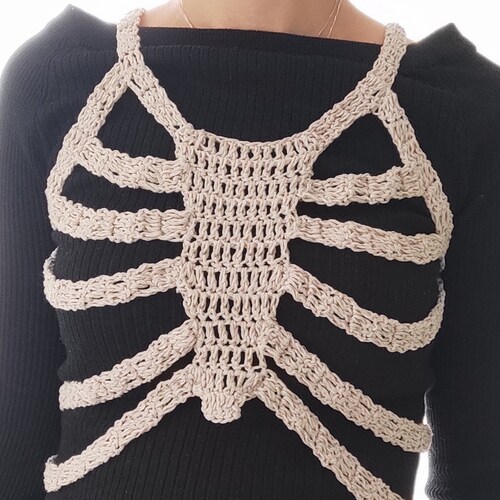 Rib Cage Corset Skeleton Top - Etsy UK