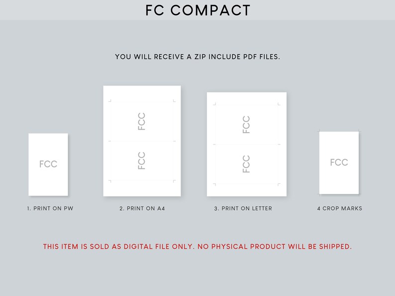 30 Day Challenge Printable Bundle FC Compact 90 Day Tracker Template 30 ...