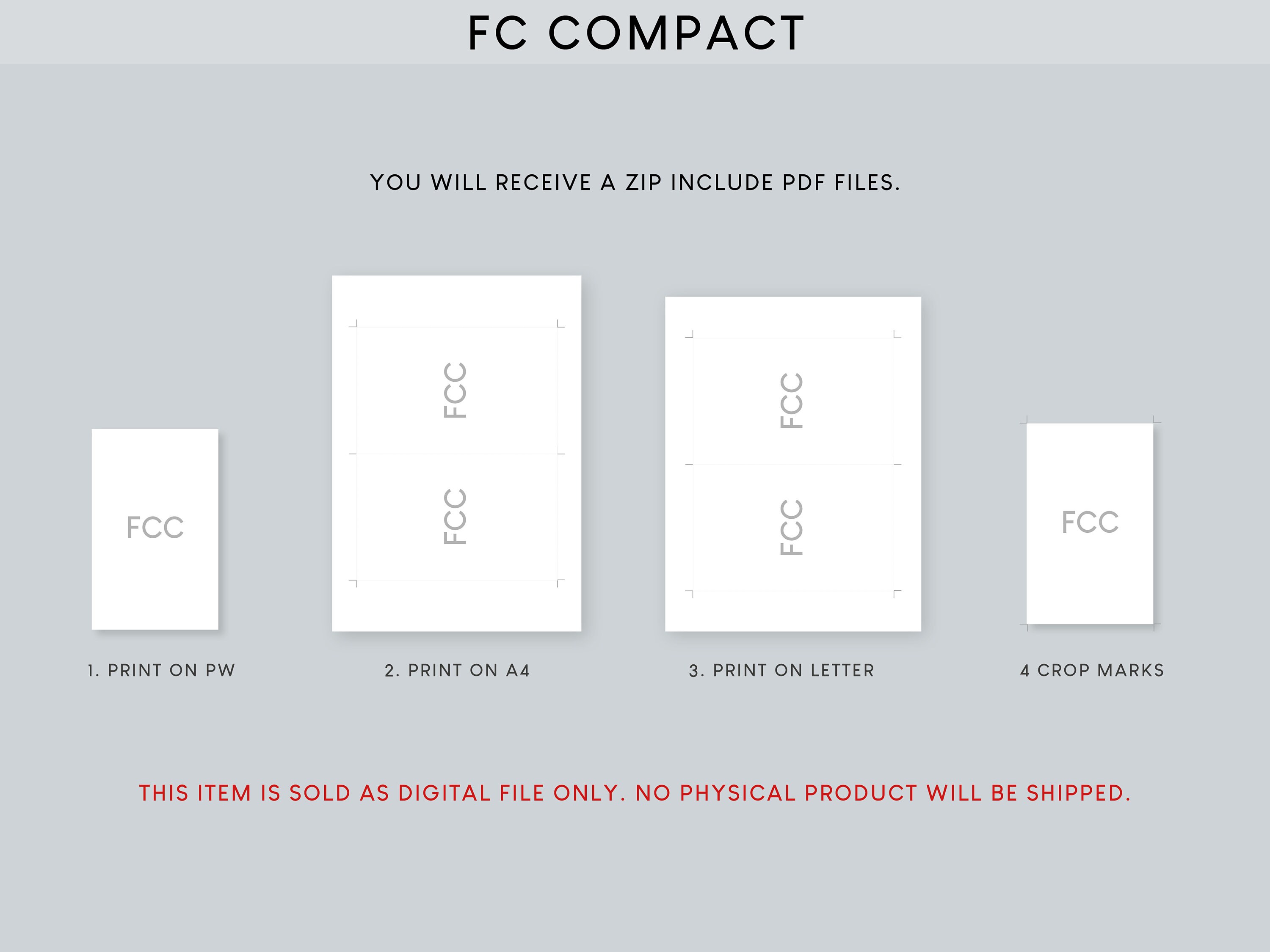 Habit Tracker Printable FC Compact Inserts Monthly Routine - Etsy