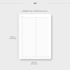 A4 & Letter Blank Lists Printable Planner | Minimalist 2 Columns ...