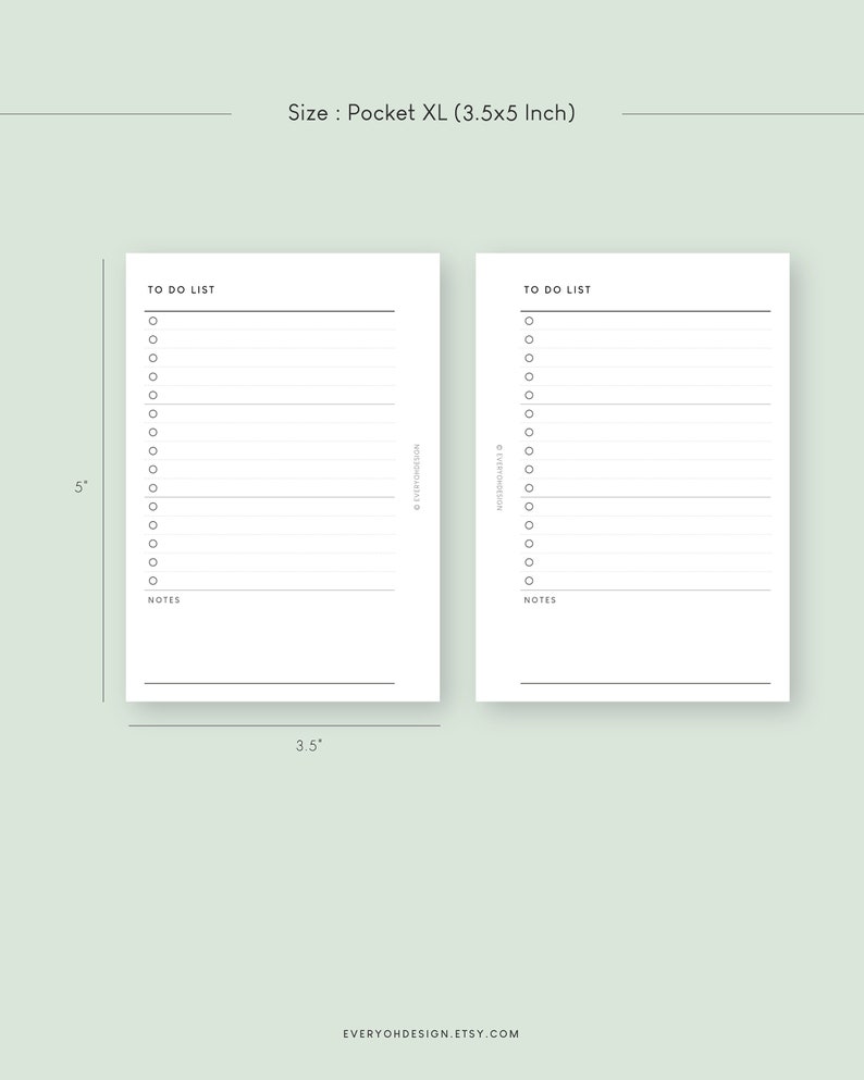 Pocket Plus to Do List Printable Checklist Planner Fillable Editable ...