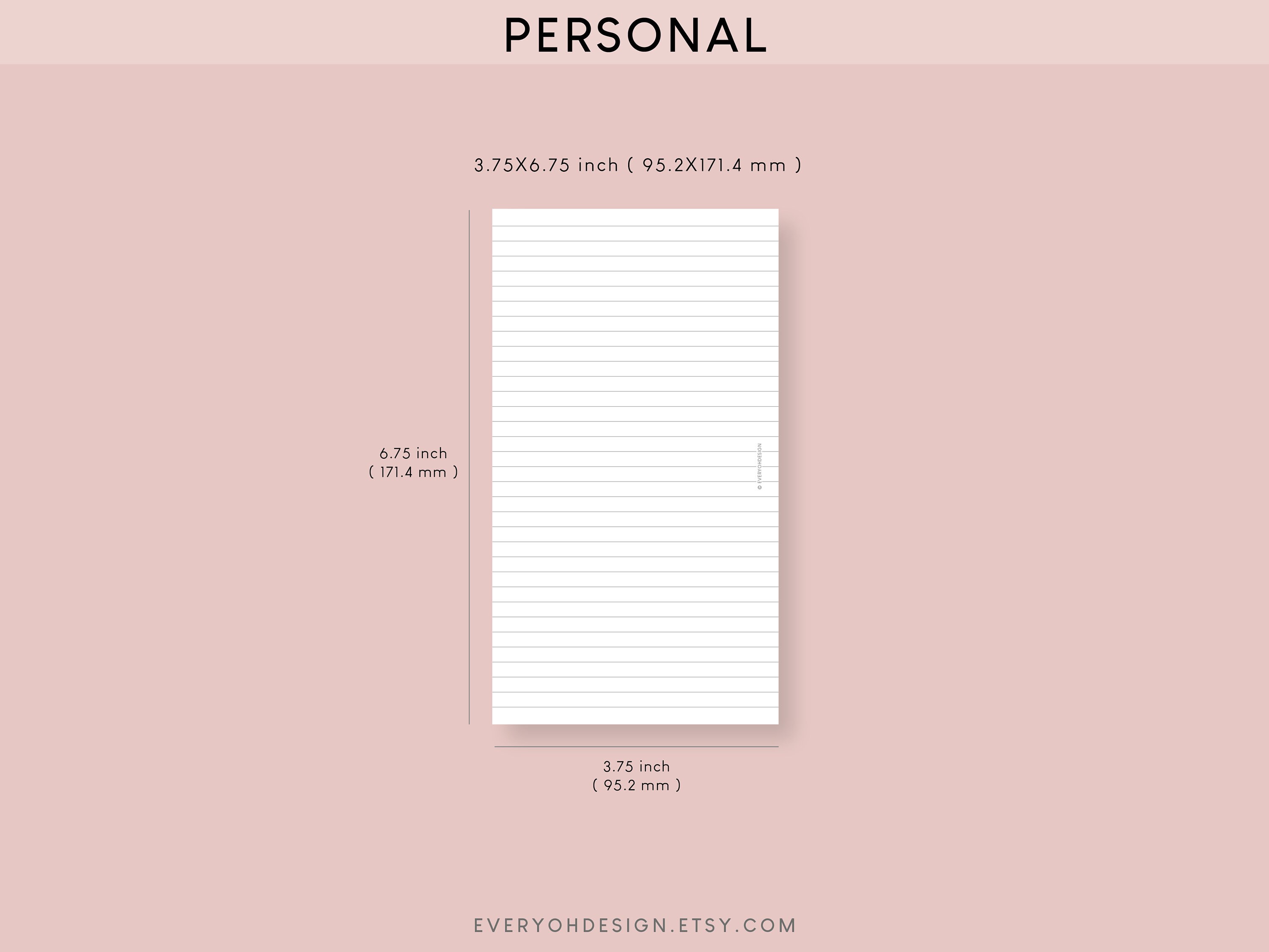 Lined Grid Dot Paper Full Pattern Version Personal Printable Inserts ...