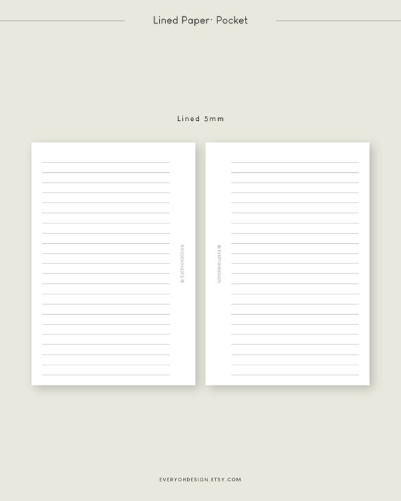 Calendars & Planners Paper Paper & Party Supplies Lined Planner Refill ...