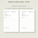 Pocket Reading Journal Bundle Printable Inserts | Book Planner 6types ...
