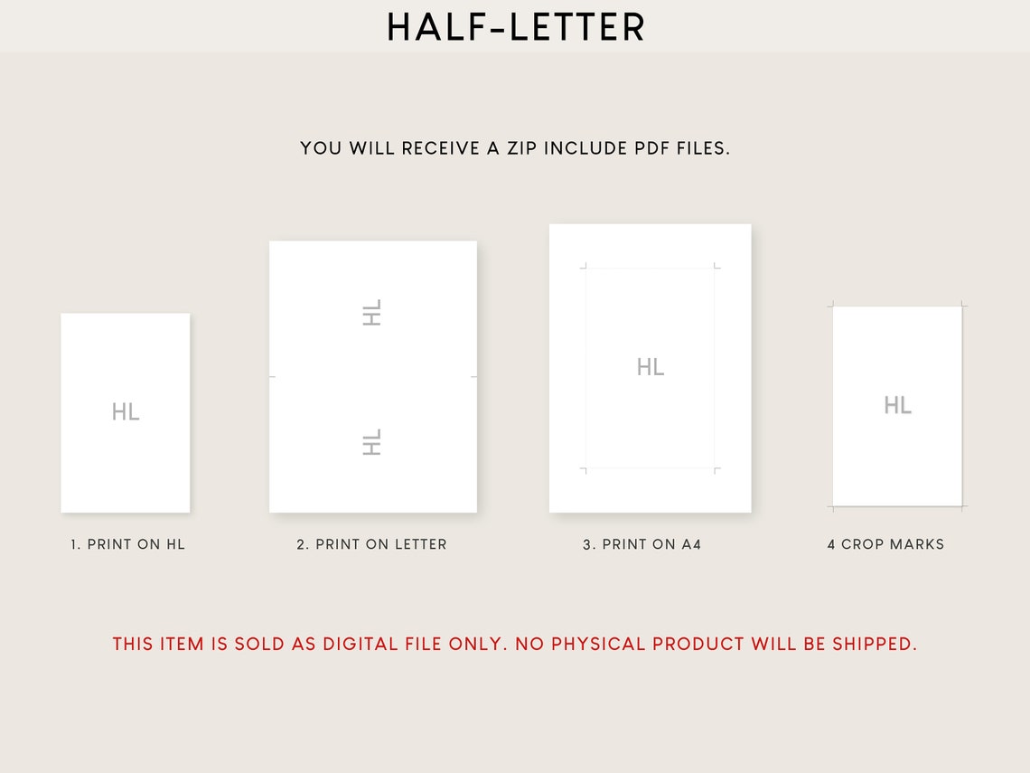 Half-letter 2025 Weekly Planner With Calendar Printable Insert | Dated ...