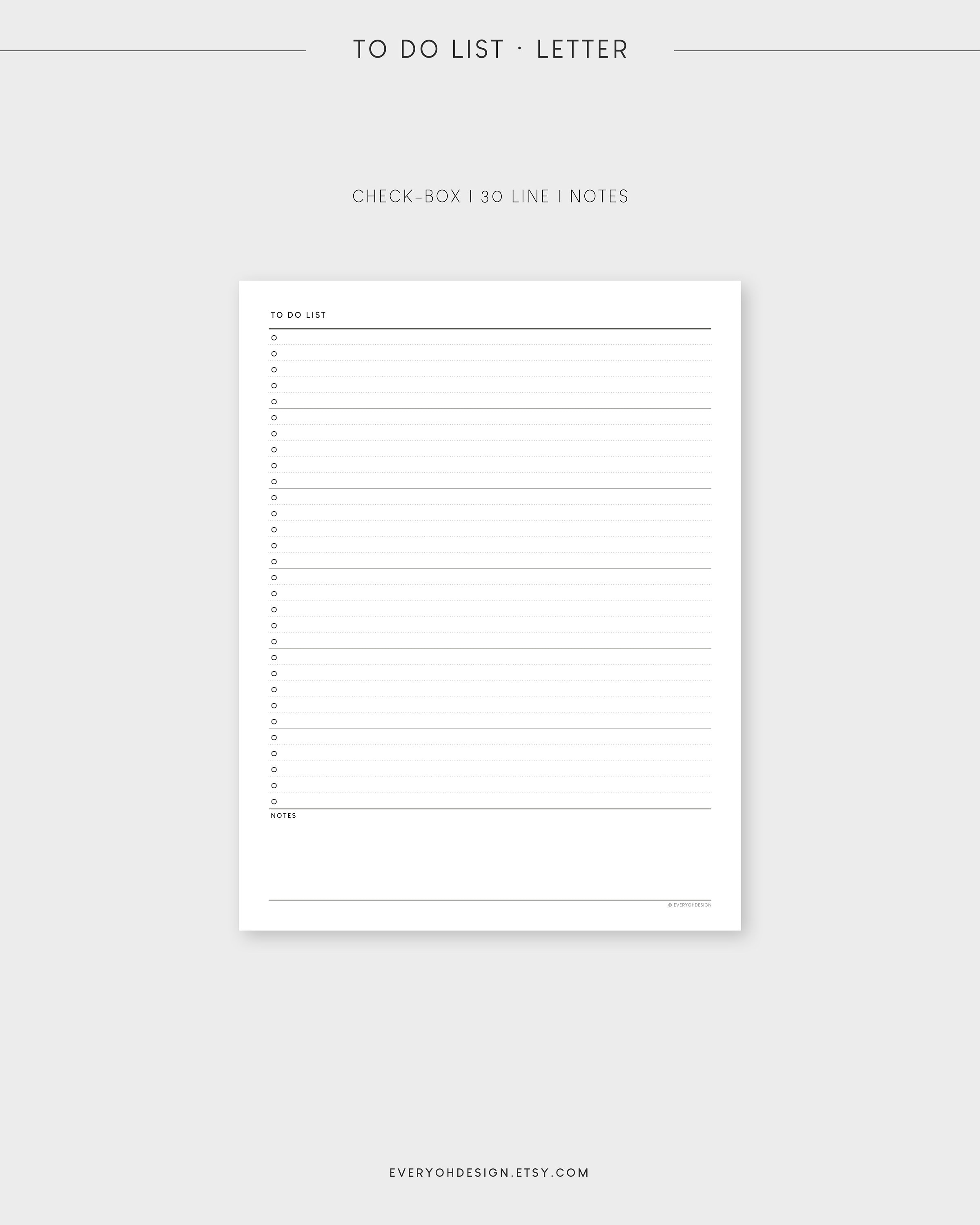 To Do List Printable A4 Letter | Editable to Do List Template ...