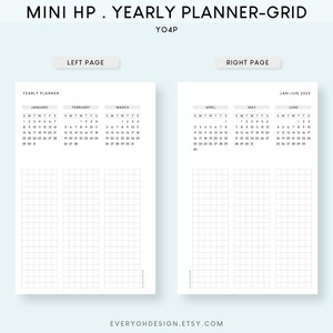 Mini Happy Planner 2022 2023 Yearly Planner Printable Inserts - Etsy