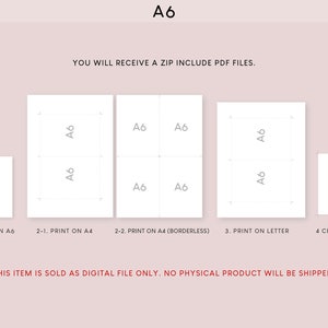 Lined Grid Dot Paper Full Version A6 Printable Inserts | Bullet Journal ...