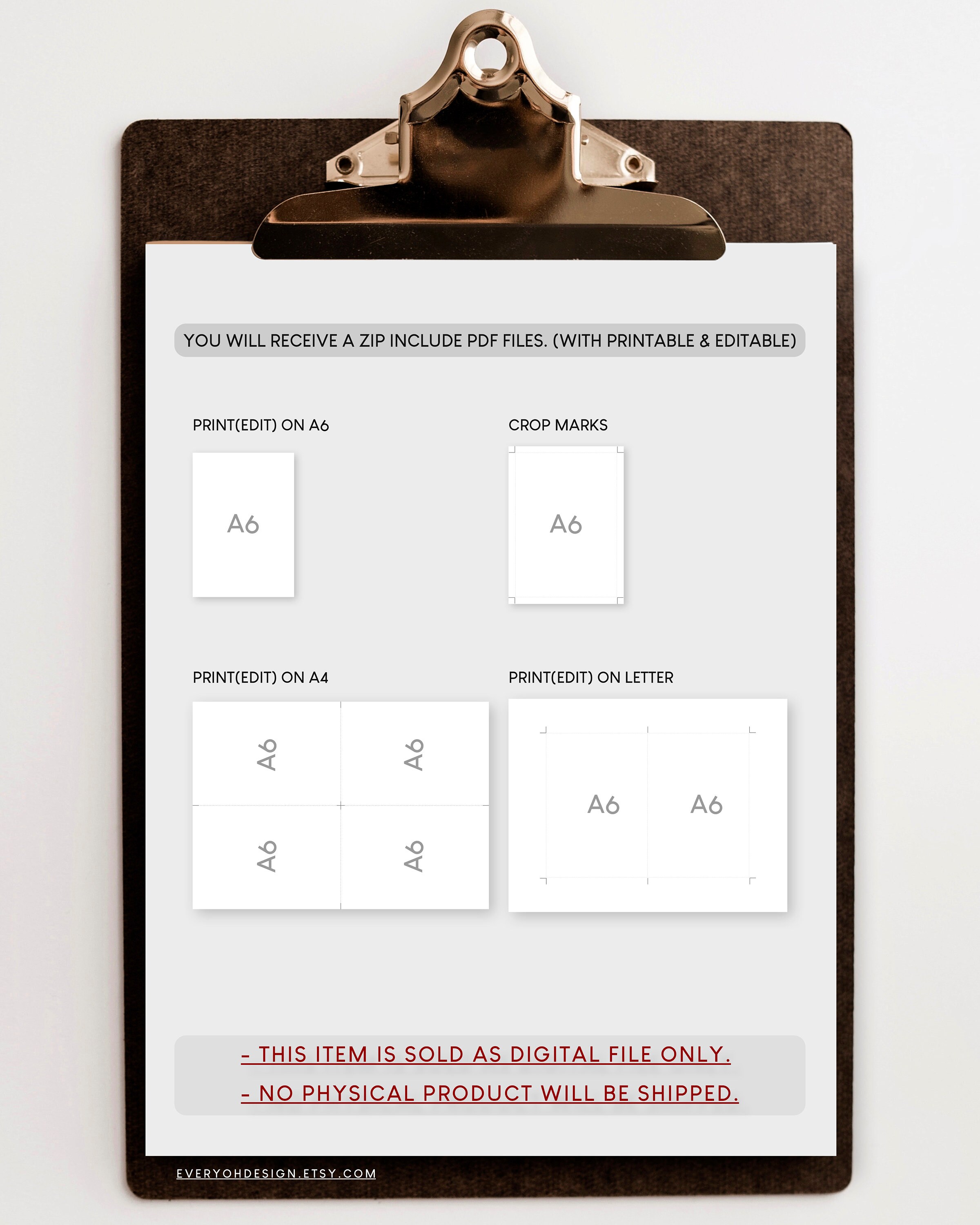 Weekly Meal Planner Lined A6 Printable Insert Week at A - Etsy