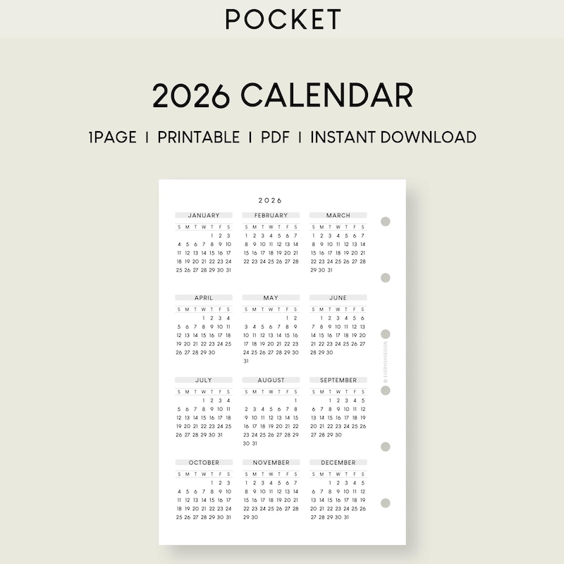2026 Pocket Agenda Goals - Etsy