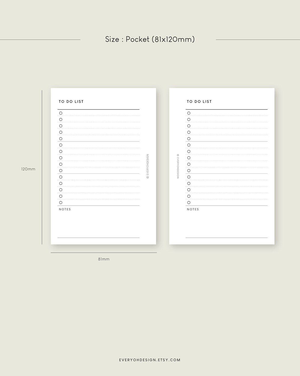 Pocket To-do List Printable Inserts | Editable to Do List Template ...