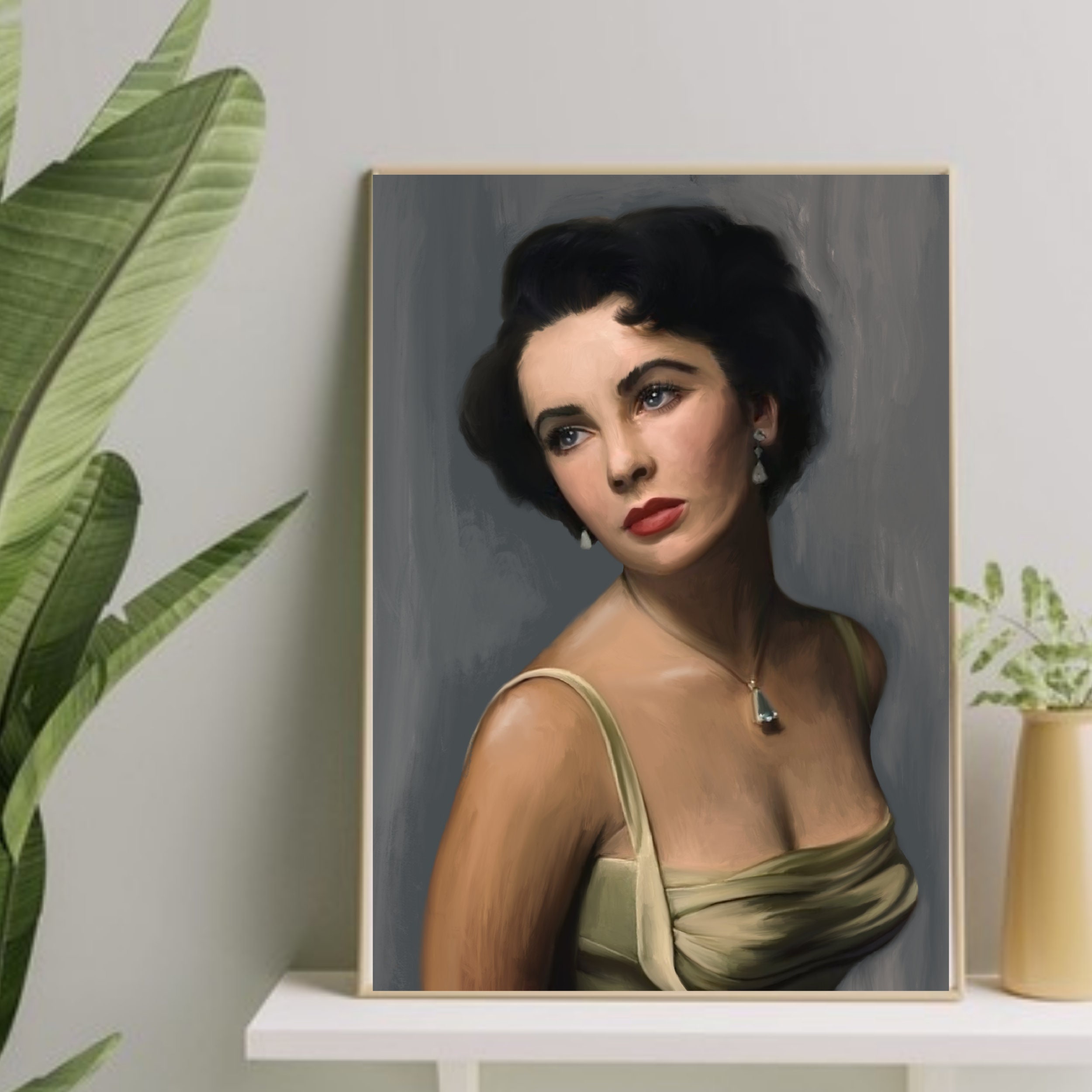 Elizabeth Taylor Poster Artwork Wallart A3 or A2 - Etsy