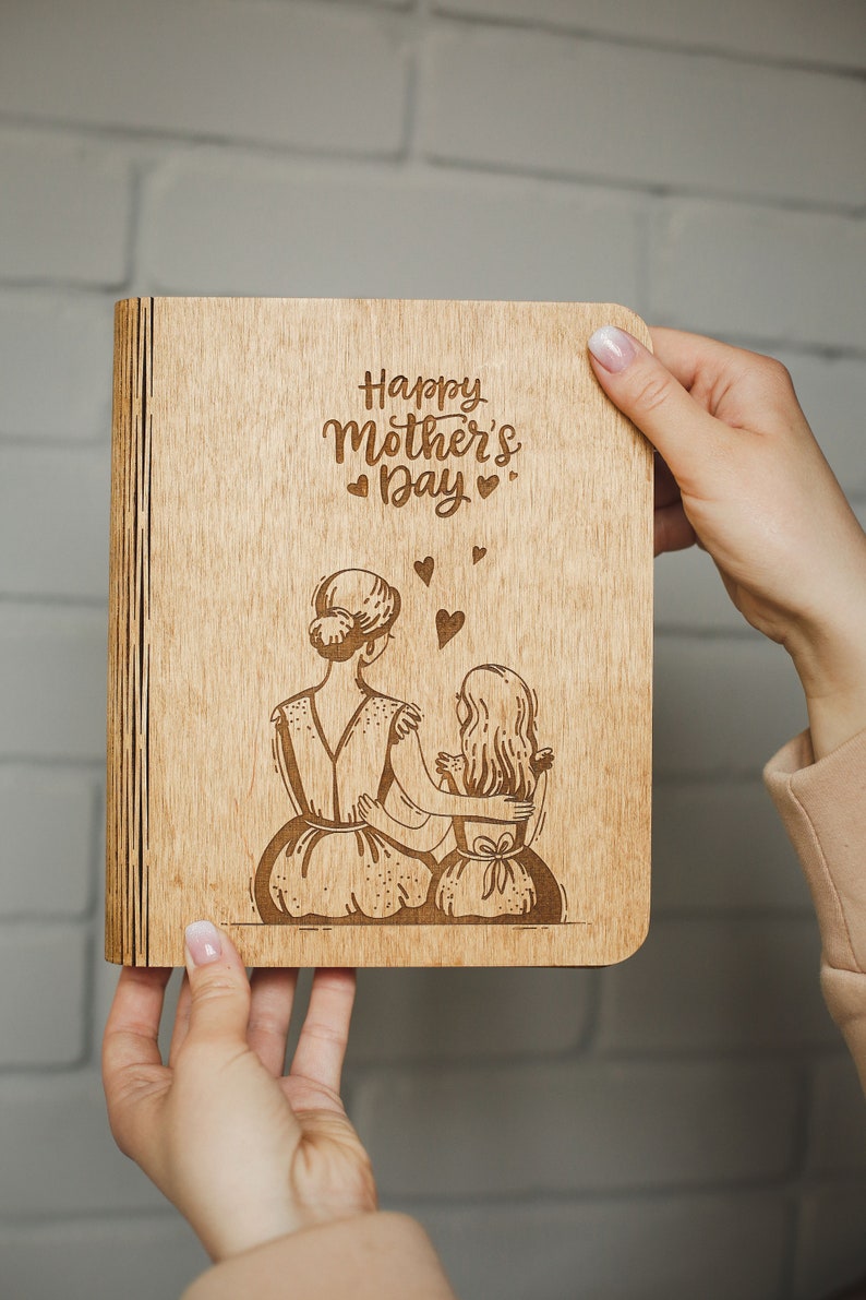 Mothers Day Gift | Wooden Personalized Notebook | Custom Journal ...