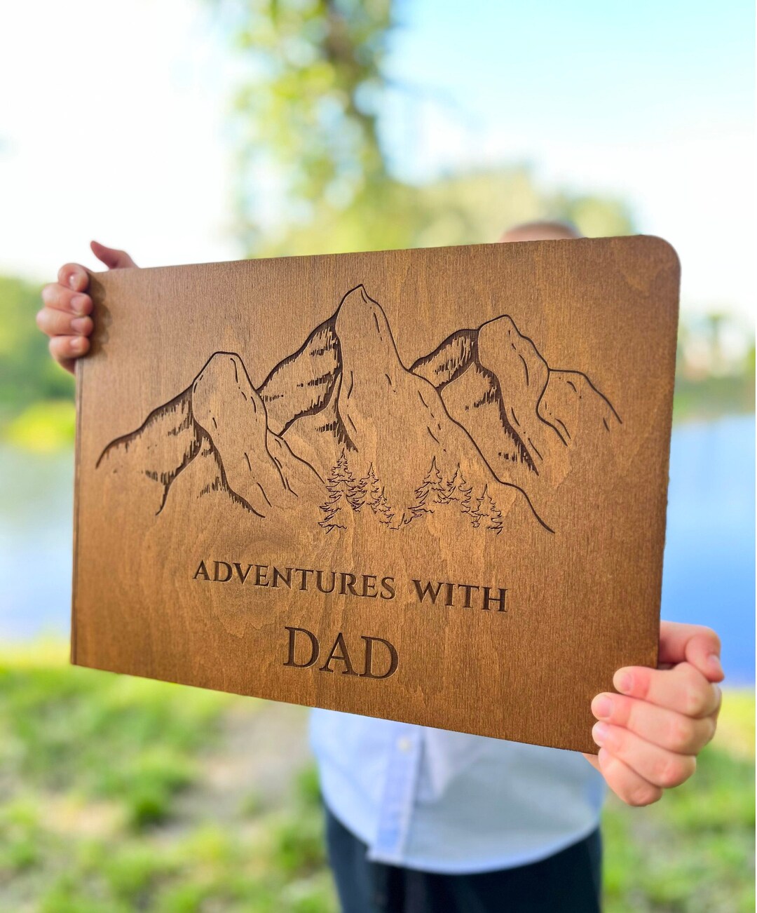 Wooden Photo Album | Fathers Day Gift | Adventure Album With Dad ...
