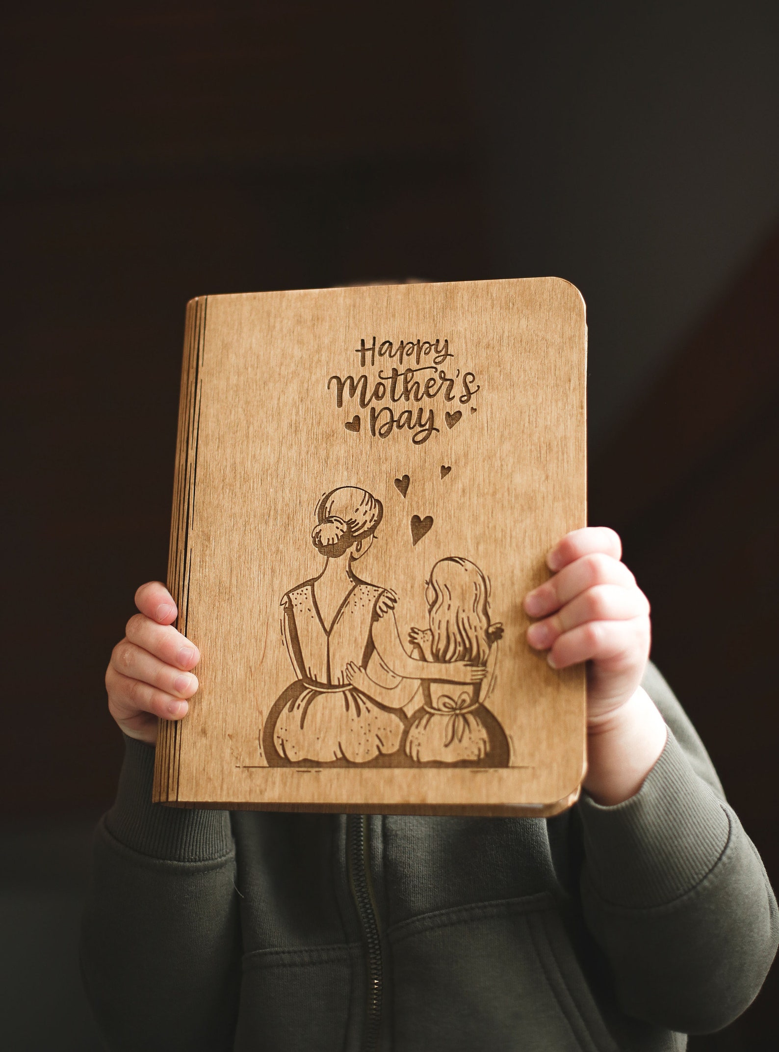 Mothers Day Gift | Wooden Personalized Notebook | Custom Journal ...
