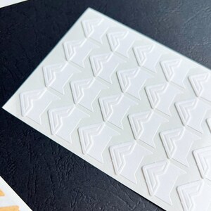 Photo Corners | Craft Photo Angles | Stickers for Fixing Photos | White ...