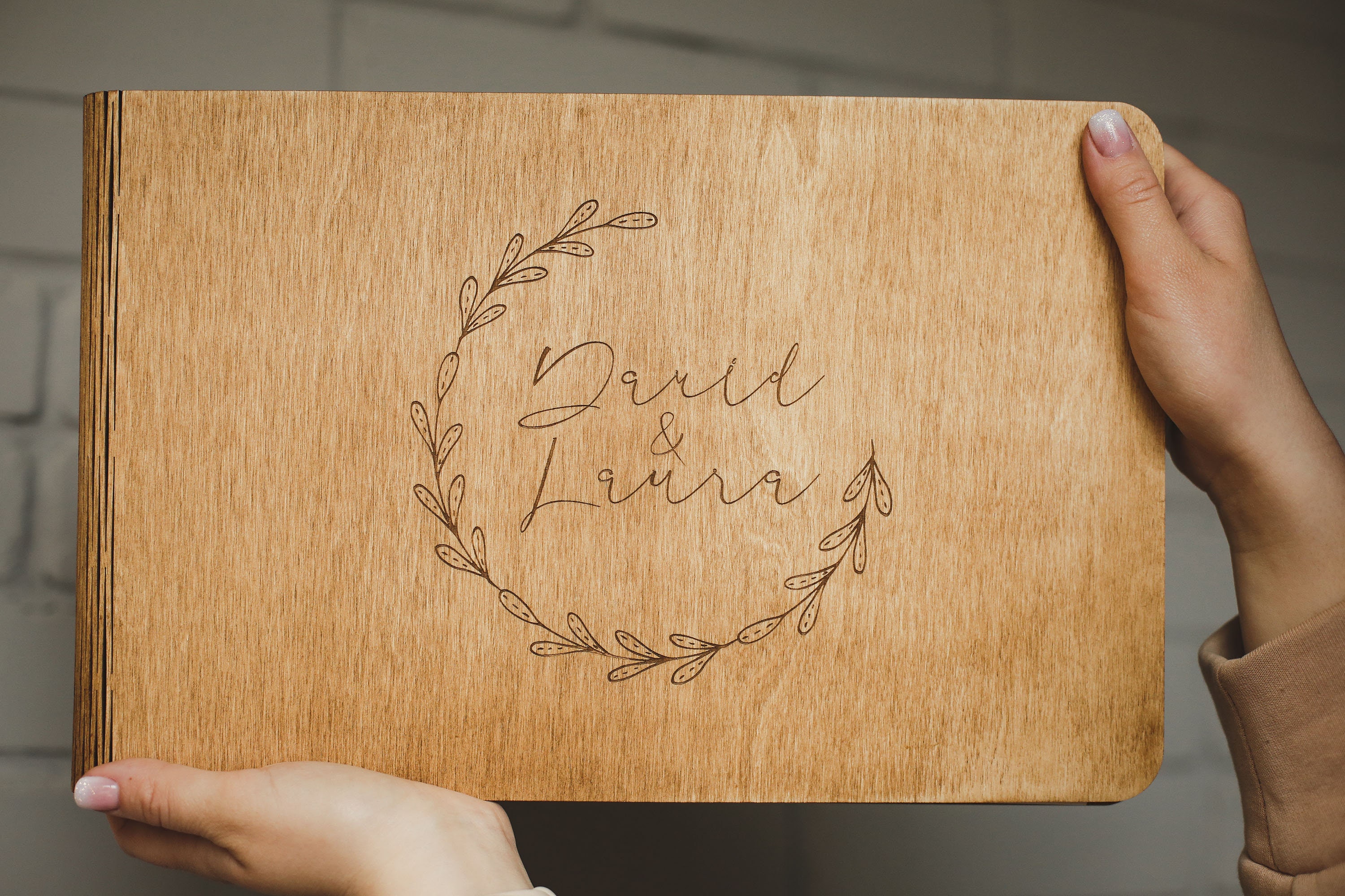 Personalized Photo Album Honeymoon Photo Album Engraved Gift | Etsy