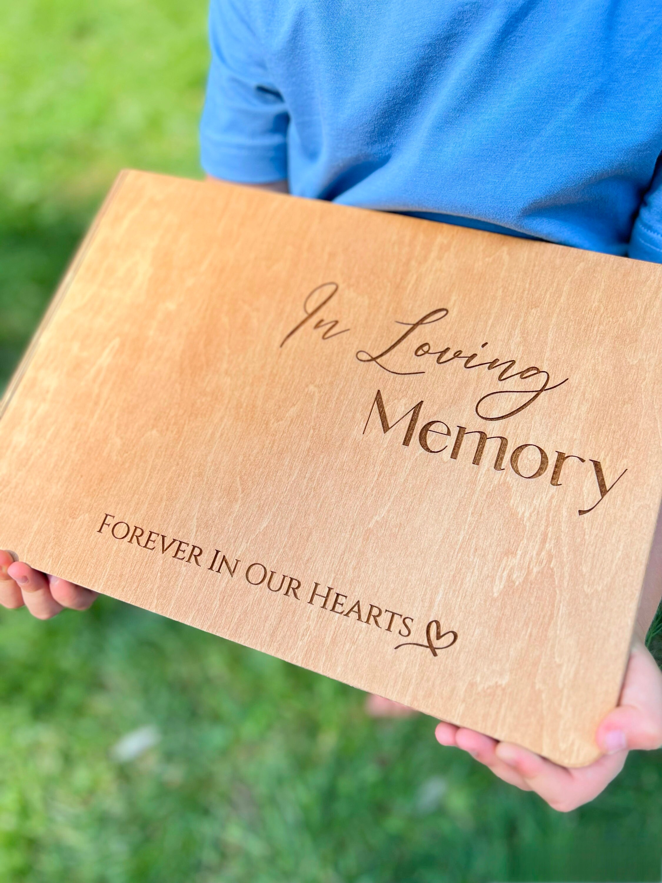 In Loving Memory | Personalized Memory Book | Funeral Guest Book ...