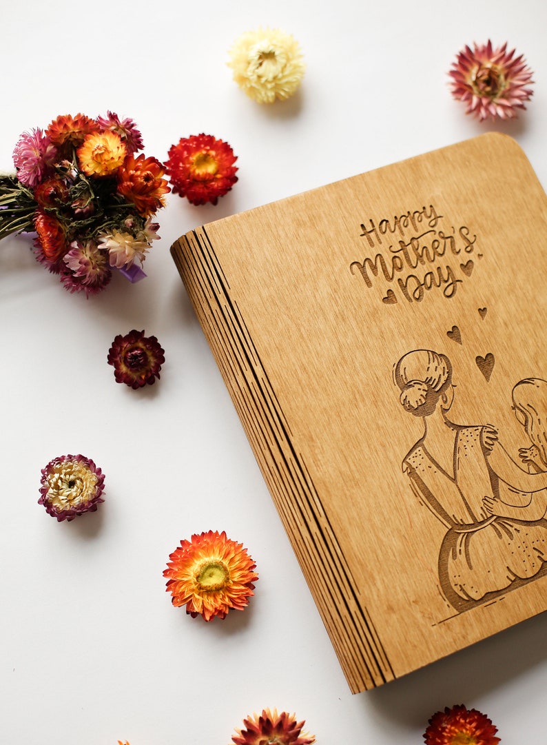 Mothers Day Gift | Wooden Personalized Notebook | Custom Journal ...