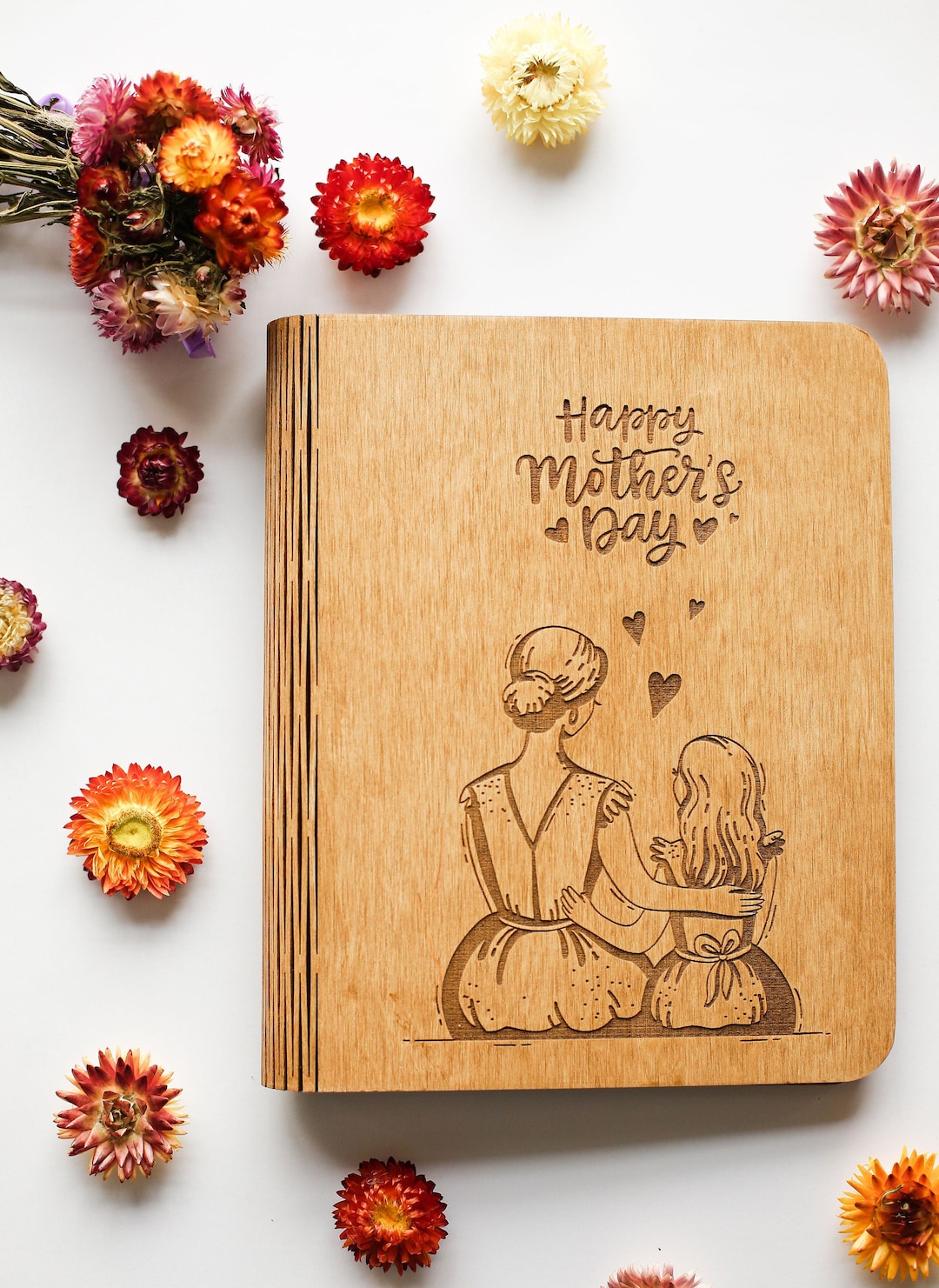 Mothers Day Gift | Wooden Personalized Notebook | Custom Journal ...
