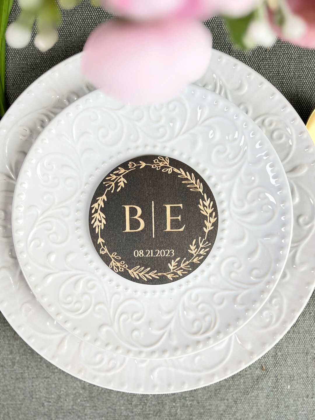 Rustic Wedding Coasters - Personalized Favor for Wedding Party | Bulk ...