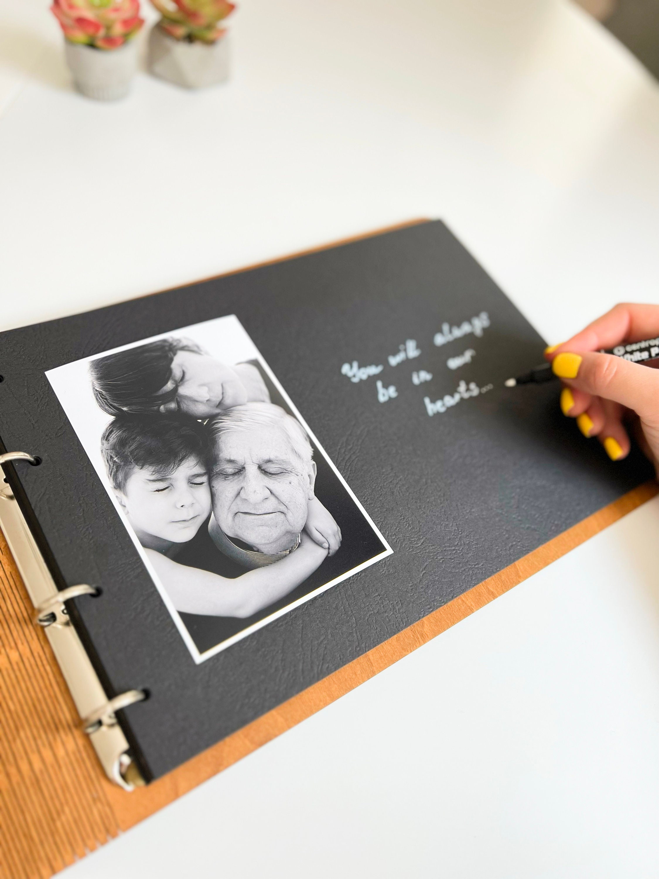 In Loving Memory | Personalized Memory Book | Funeral Guest Book ...