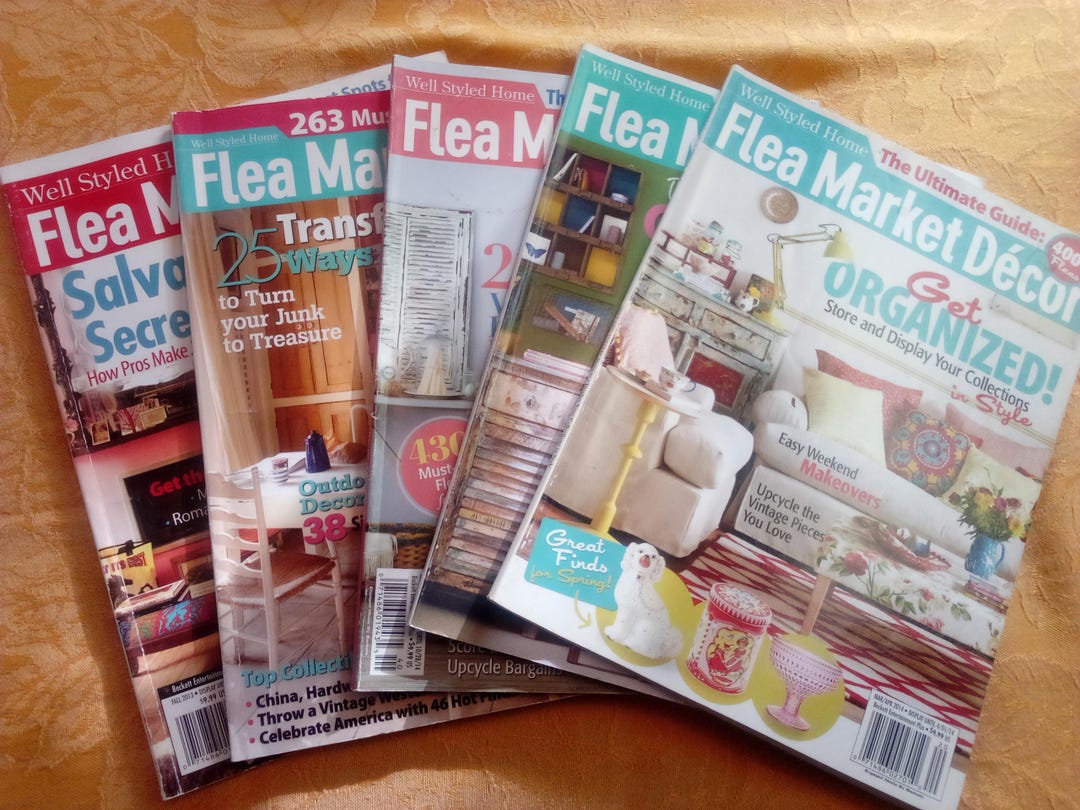 Flea Market Decor Magazine Back Issues Lot of 5 - Etsy