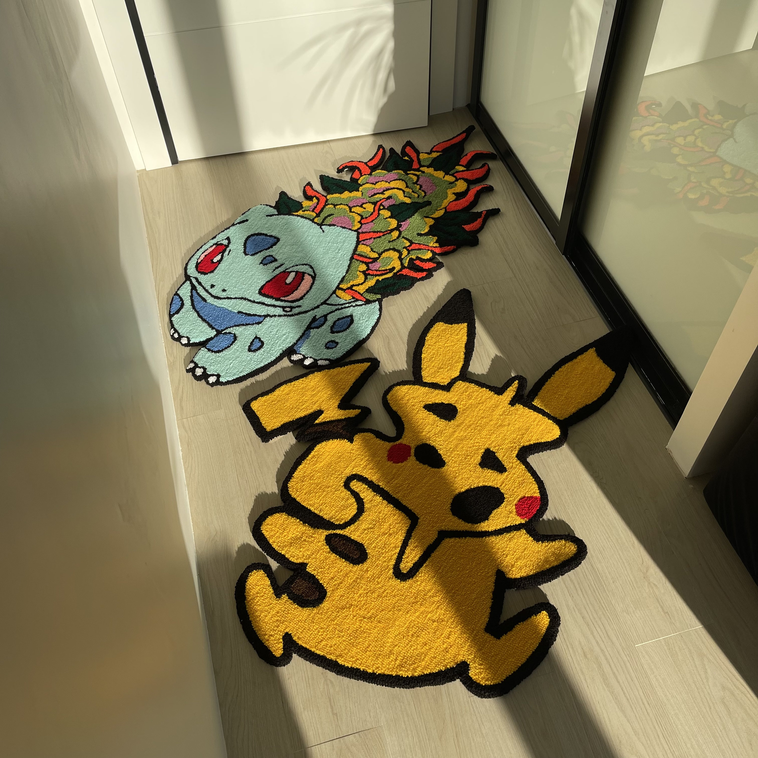 Bulbasaur Tufted Rug, Handmade Custom Carpet, Cartoon Lovers Gift, Game ...