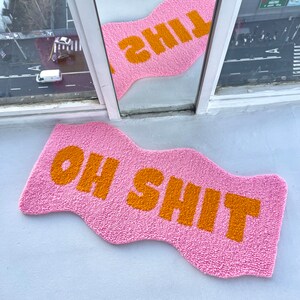 Custom Funny Text Rug, Personalized Tufted Rug With Phrase, Funky Swear ...